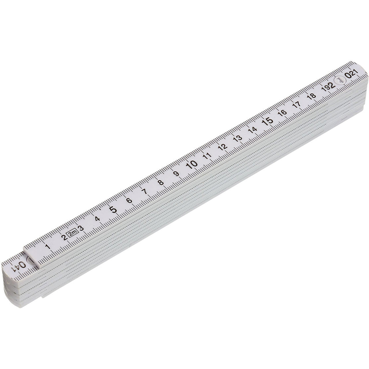 Zollstock "Dimension" 2 m (weiss, Kunststoff, 96g) als Werbegeschenke ...