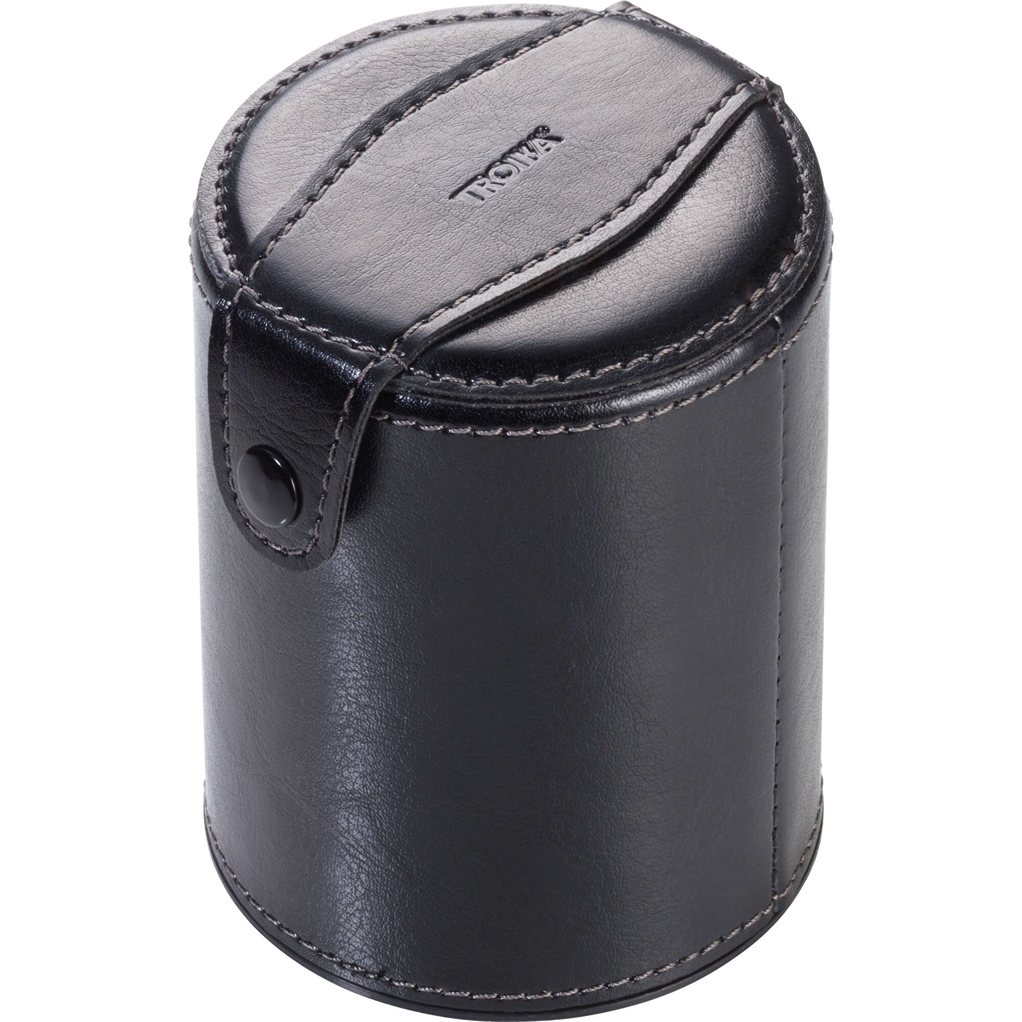 TROIKA Würfelbecher WÜRFEL TO GO (schwarz, Kunstleder, Samt, 117g) als ...