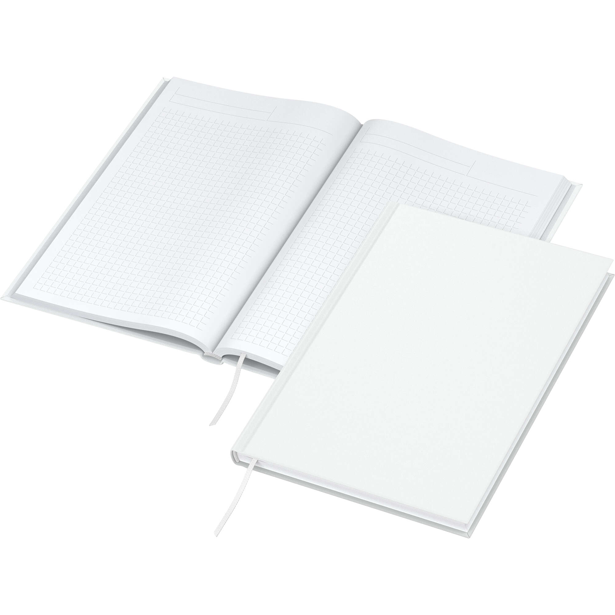 Notizbuch Note-Book Bestseller A5, matt-weiß (weiß, Hochweißes ...