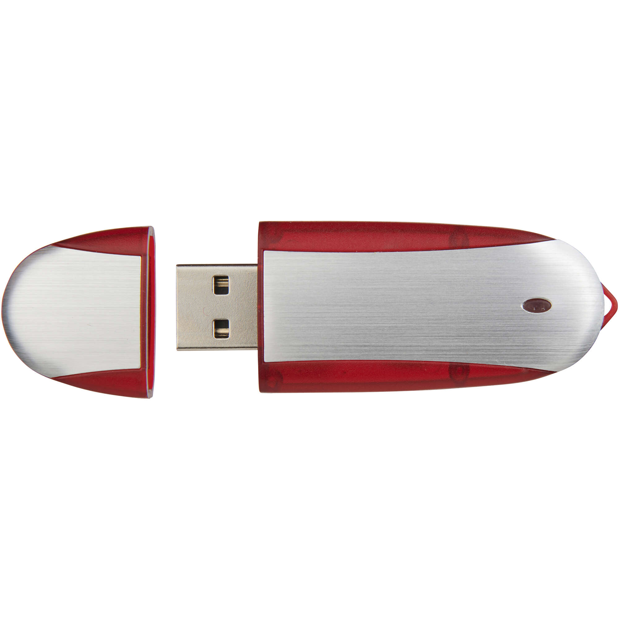 Memo USB-Stick (4 GB, 4GB, rot / silber, Kunststoff, Aluminium, 20g ...