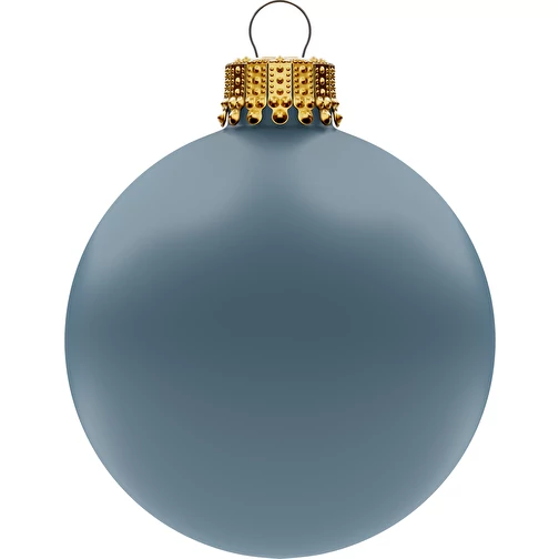 Christbaumkugel groß 80 mm, Krone gold, matt (taube, Glas) als ...